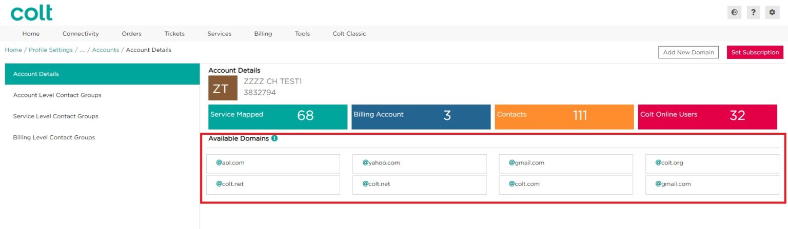 What does it mean to receive an error saying “Email domain not allowed ...