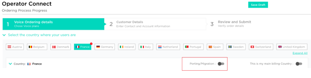 Operator Connect - Ordering Portal - Colt Online Help