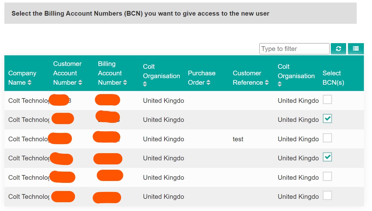 How to create a new user restricted to certain Billing Account Number(s ...